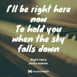 Right There - Song Lyrics and Music by Ashes Remain arranged by Proxy ...